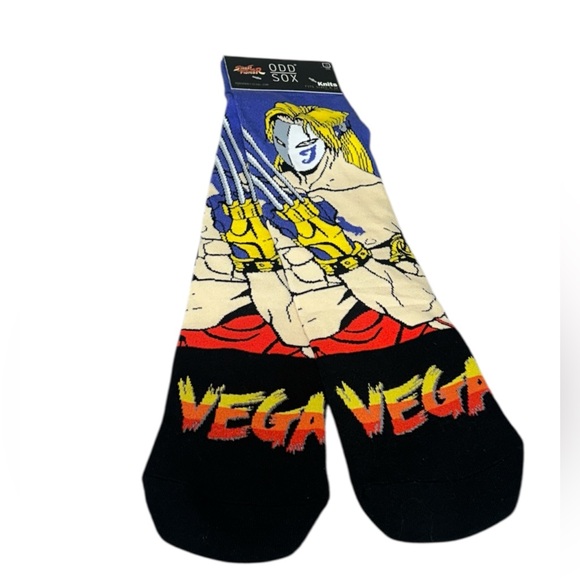Underwear & Socks | Odd Sox Street Fighter Vega Graphic Socks Black And ...